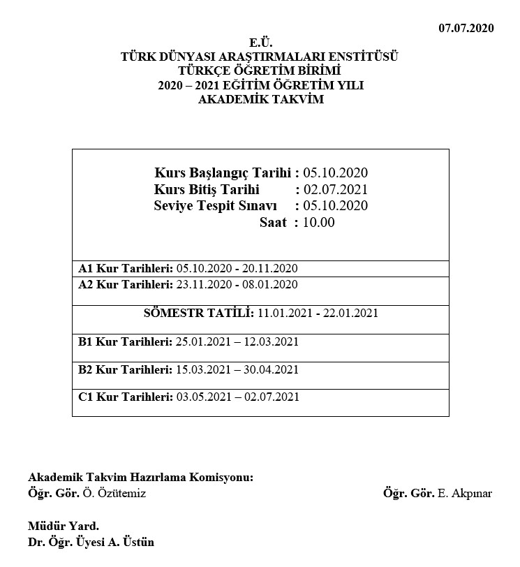E.Ü. Türk Dünyası Araştırmaları Enstitüsü